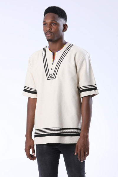 Buy African Xhosa mens beaded uMbhaco tops & shirts safely online – The ...