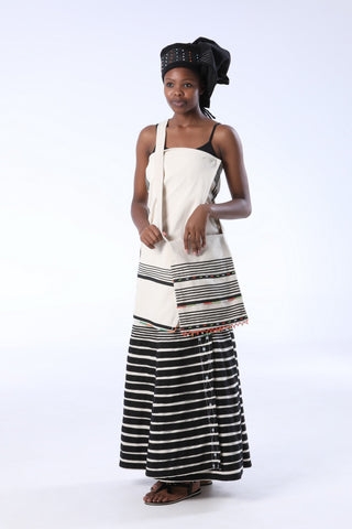 African Xhosa uMbhaco full set of womens clothing, ibayi fabric – The ...