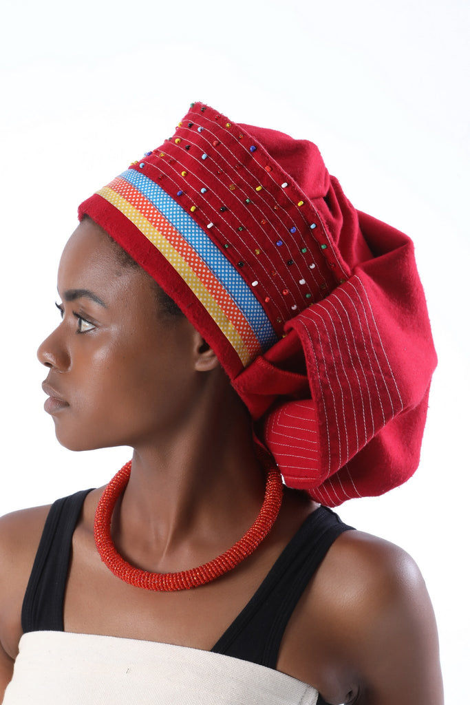 Ready to wear Xhosa hats and doeks, in stylish African Xhosa designs ...