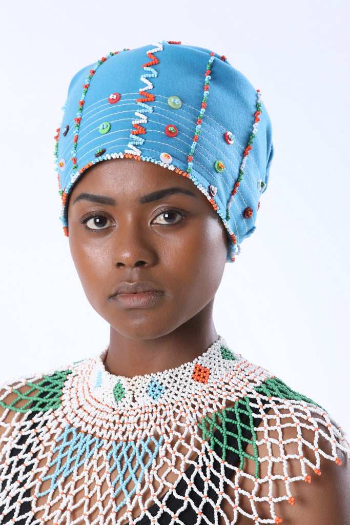 Buy genuine beaded African isiXhosa melton doeks in many colours – The ...
