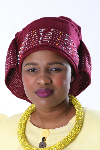 Ready to wear Xhosa hats and doeks, in stylish African Xhosa designs ...